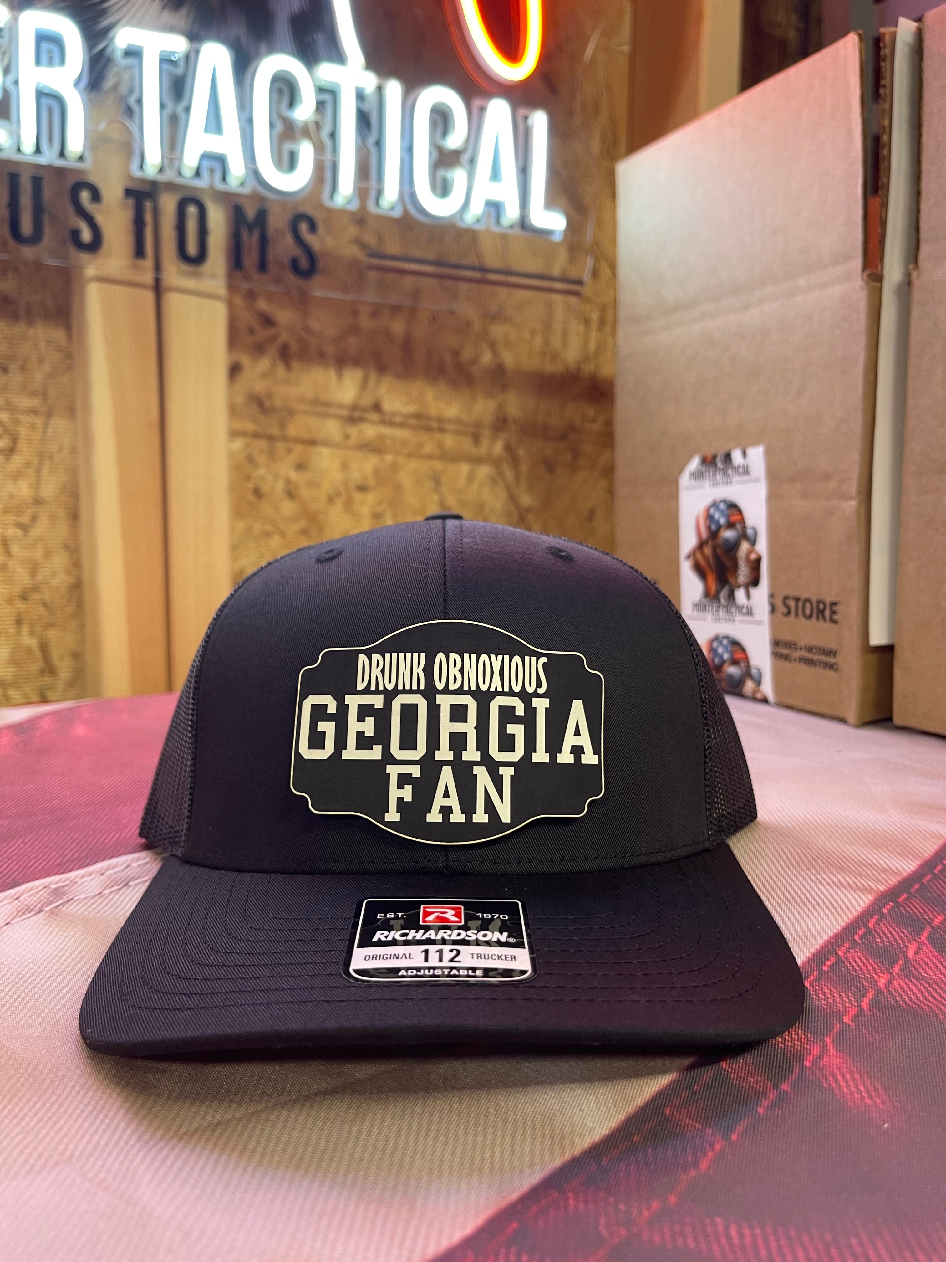 Drunk Obnoxious Georgia Black Hat – Black Out Patch Edition – POINTER ...